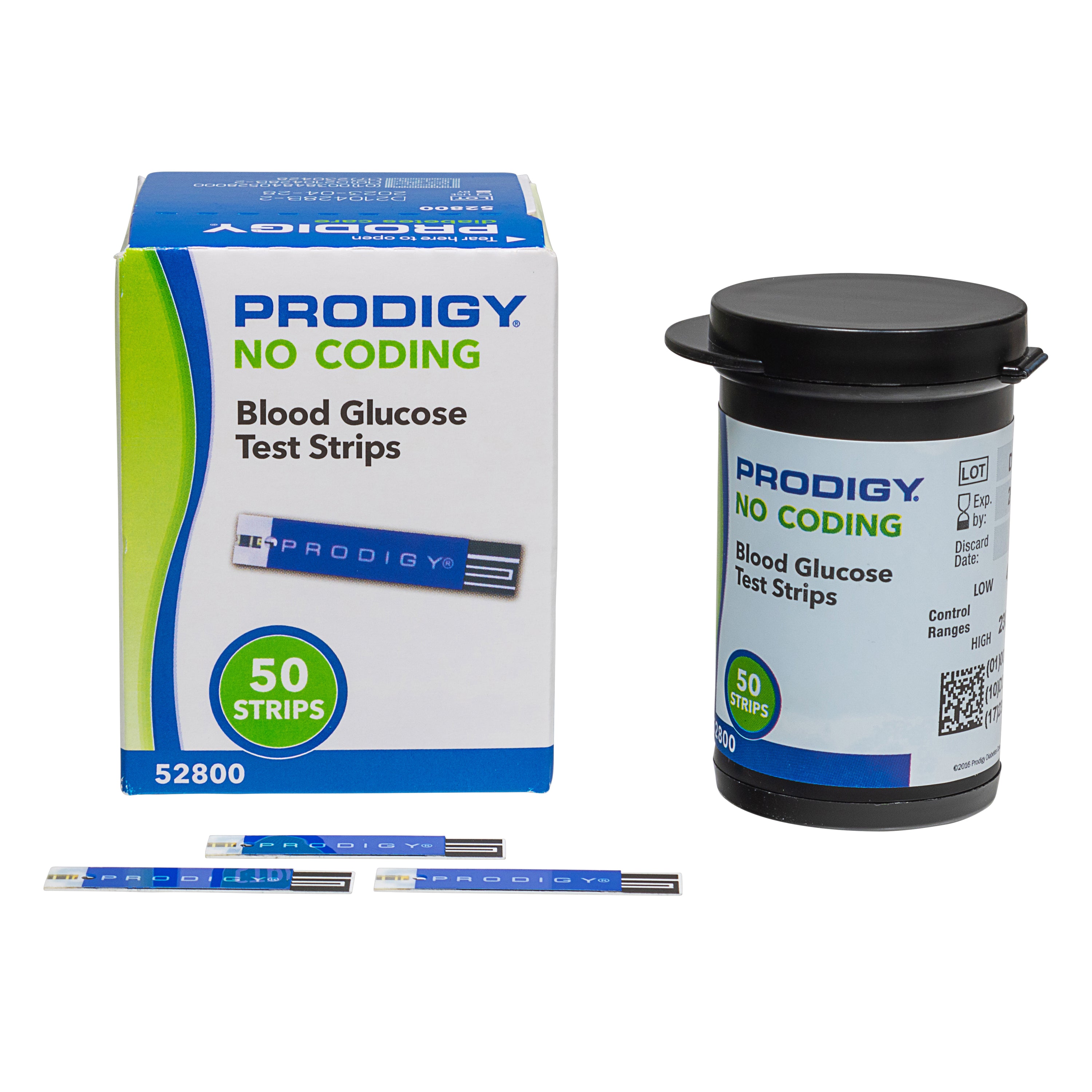 Prodigy Diabetes Care 52800 Blood Glucose Test Strips 50 Strips